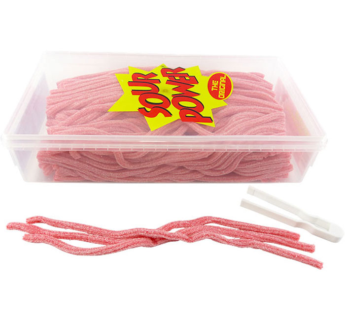 SOUR POWER STRAWS (TUBS) - PINK LEMONADE