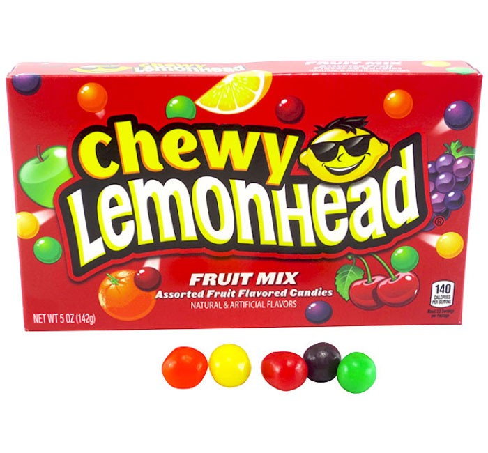 LEMONHEAD CHEWY FRUIT MIX THEATER BOX