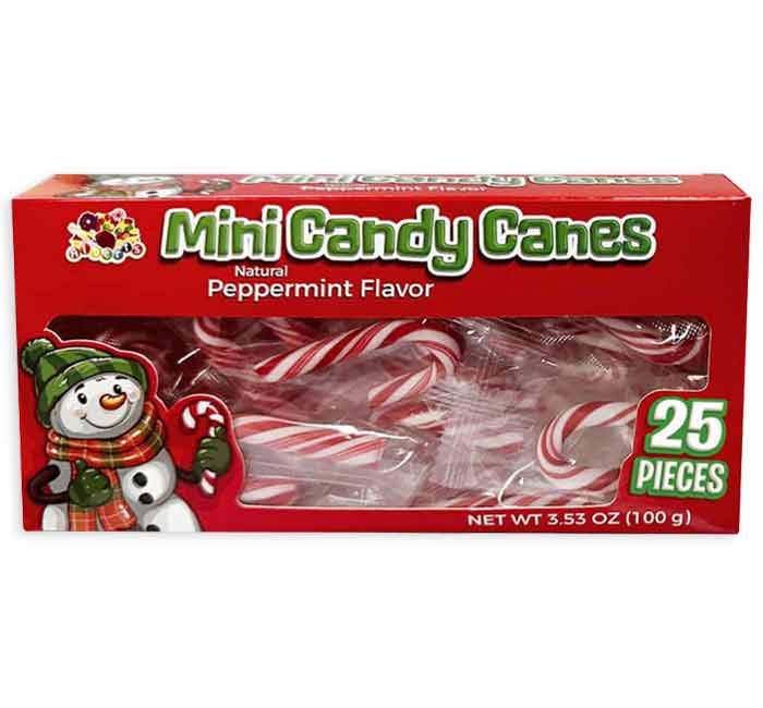 MINI CANDY CANES IWC 25 PIECES IN DISPLAY