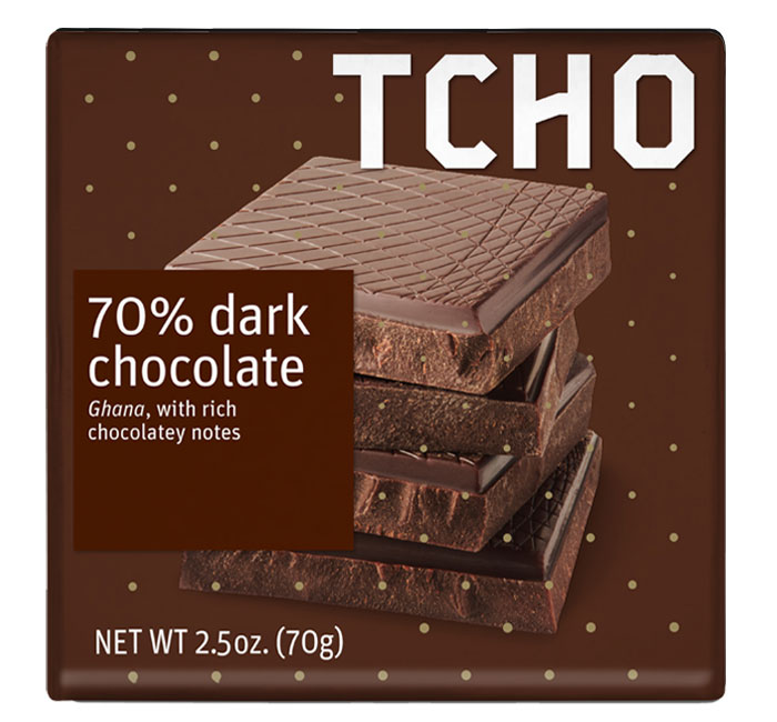 TCHO CHOCOLATE BAR - CHOCOLATEY DARK - DARK 70%
