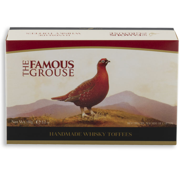 THE FAMOUS GROUSE WHISKEY TOFFEE CARTON