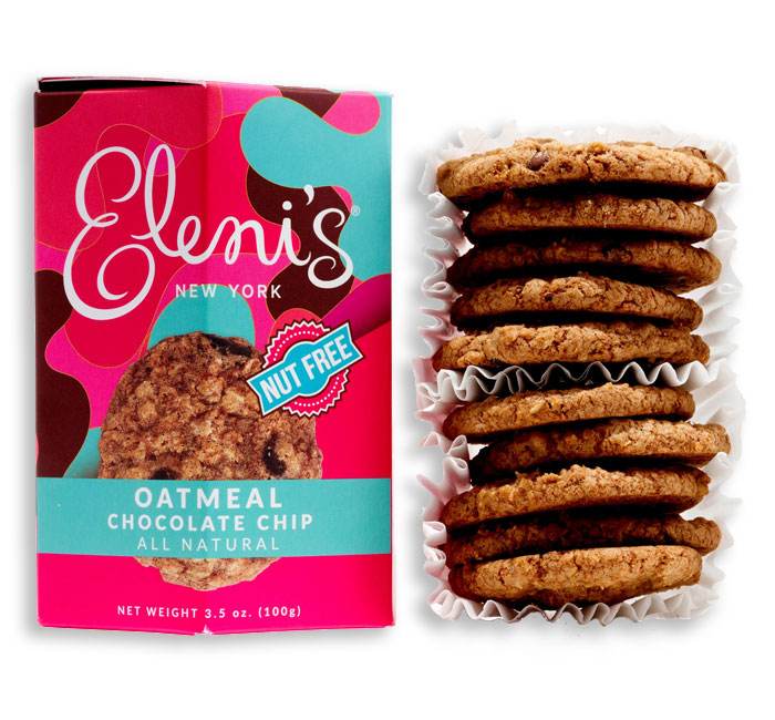 ELENIS OATMEAL CHOCOLATE CHIP COOKIES IN HEX BOX