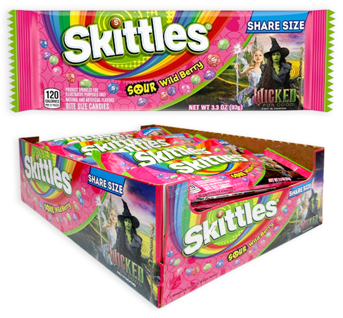 SKITTLES SHARE SIZE IN DISPLAY - SOUR WILDBERRY WICKED (LTO)