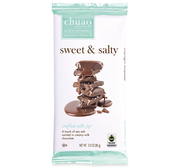 CHUAO CHOCOLATE BAR SWEET & SALTY - MILK